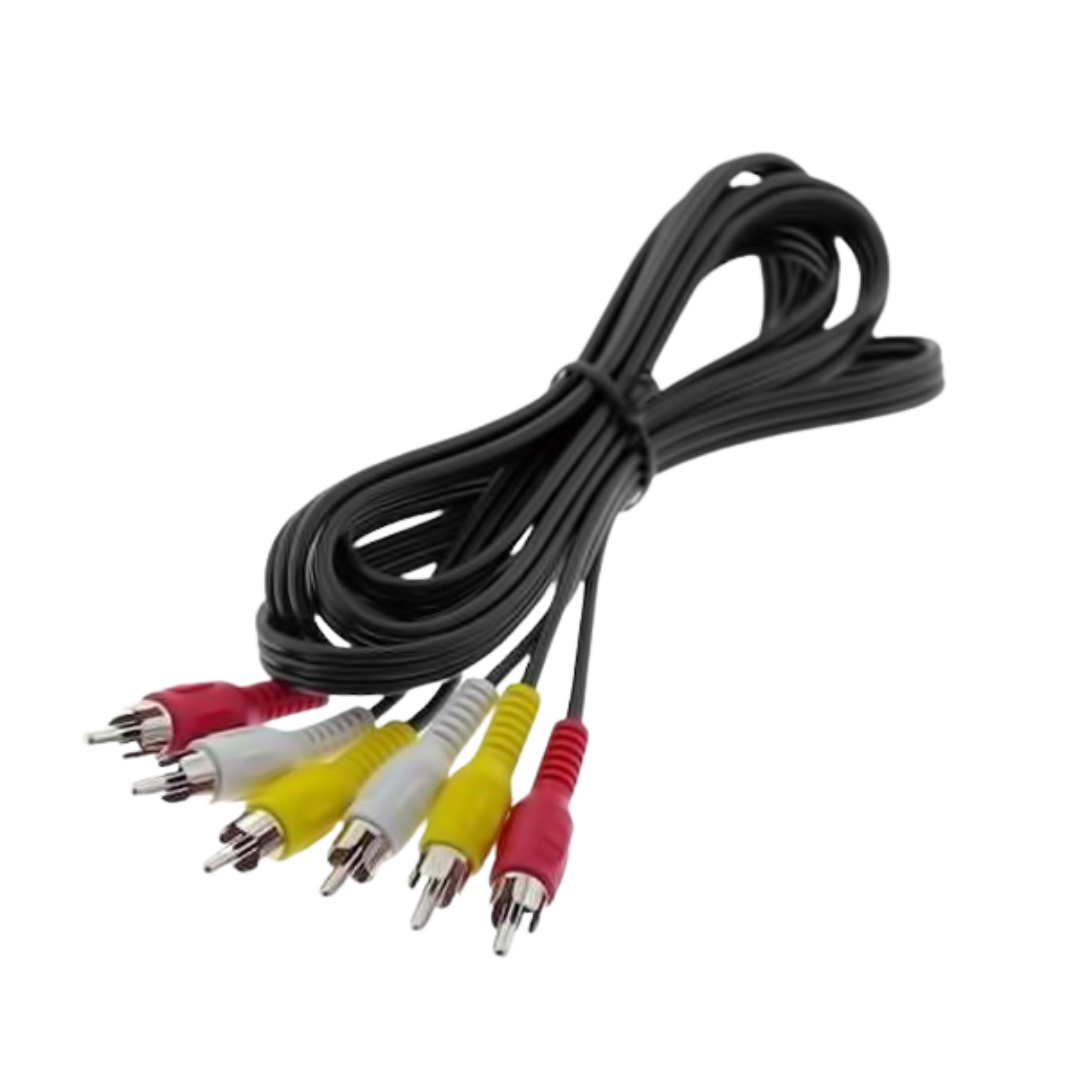CABLE AUDIO Y VIDEO RCA 1.2 MTS – FERTEC.COM.PY